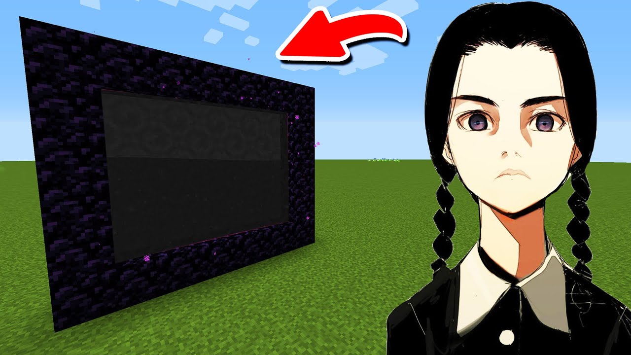 How To Make A Portal To The Wednesday Addams Dimension in Minecraft ...