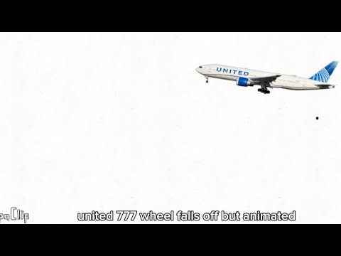 united 777 wheel falls off, but I animated it - YouTube