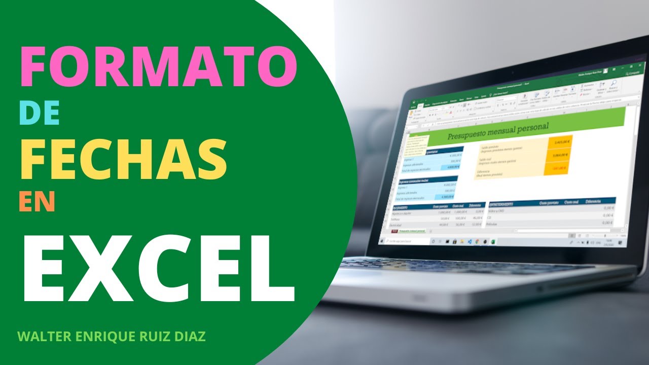 FORMATOS de FECHA en EXCEL - YouTube