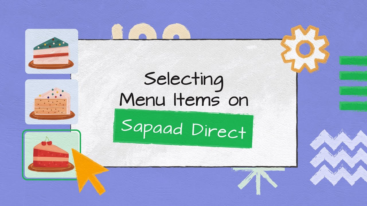 Selecting Menu Items on Sapaad Direct | SD007 | Sapaad Academy - YouTube