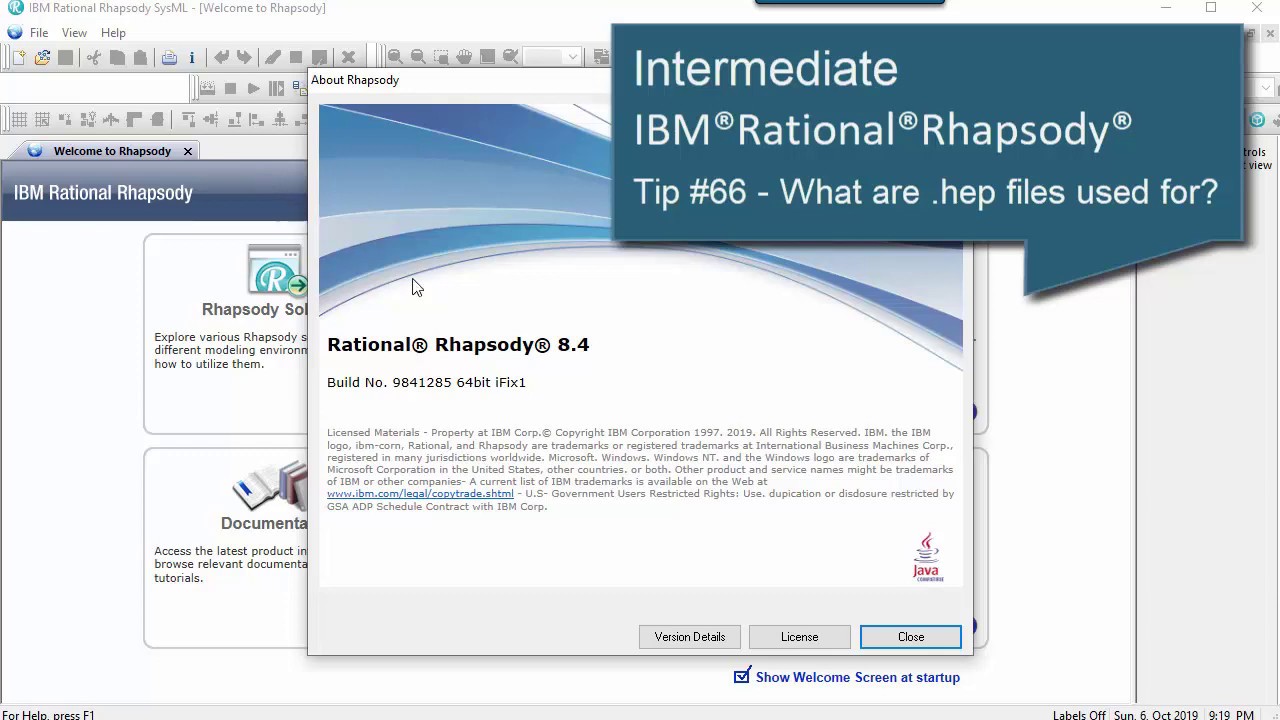 Rational Rhapsody Tip #66 - What are .hep files used for? - YouTube