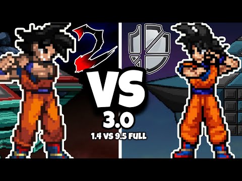 Moveset Comparación -Goku - (SSF2 VS SSBC, 3.0)