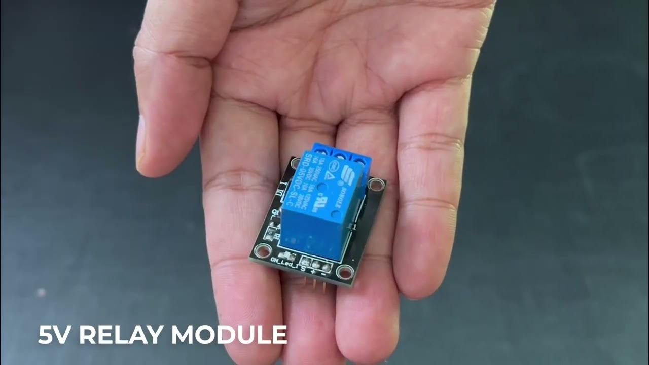 Create your own smart motion controlled lamp, using ESP32 and PIR sensor and 5V relay - YouTube