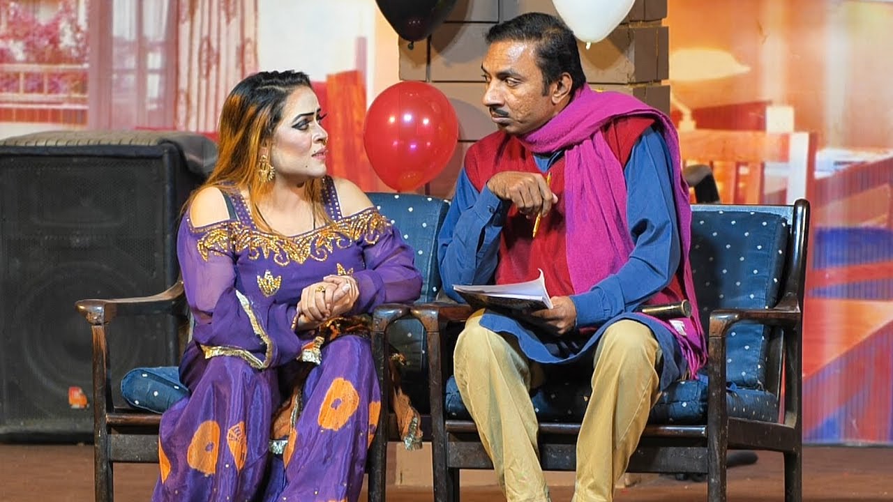 Rashid Kamal With Sonia Lal | New Punjabi Stage Drama Parizad | Best ...