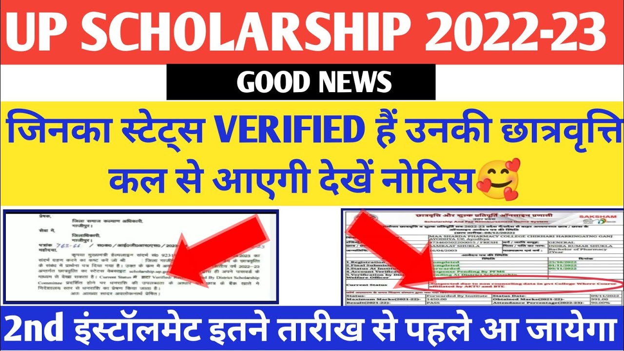 Up Scholarship Latest News Today Up Scholarship Latest News Up