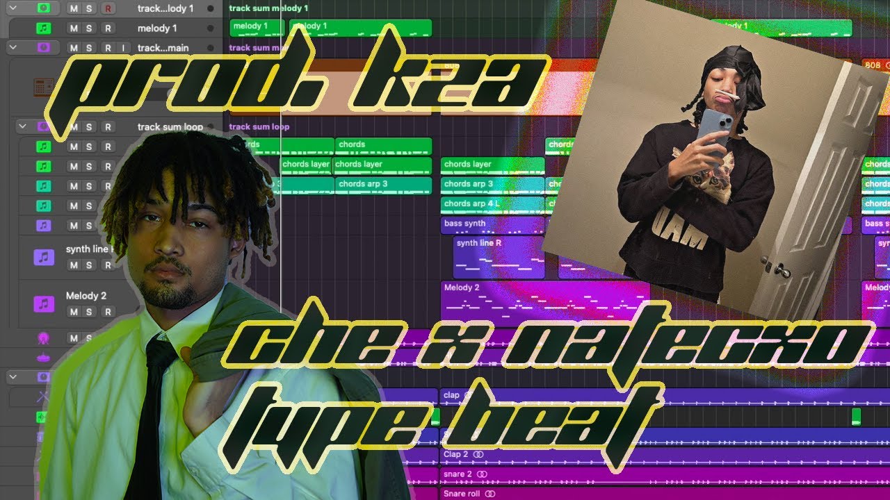 How I made che x natecxo type beat "BAE" | Logic Pro x - YouTube