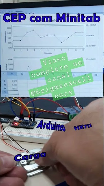 Arduino com Minitab para gerar gráficos de controle estatístico de processo. @6SigmaExcellence ...