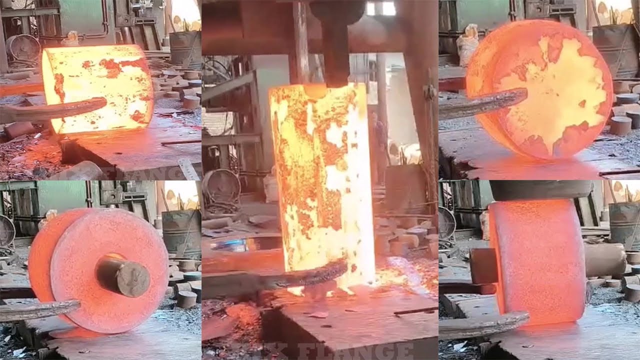 How To Forge Round Steel Billet Into Any Shape Using A Forging Hammer ...