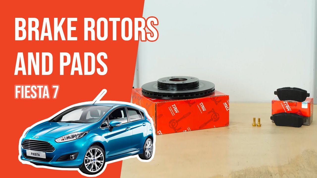 How to replace the front brake discs and pads Fiesta Mk7 🚗 - YouTube