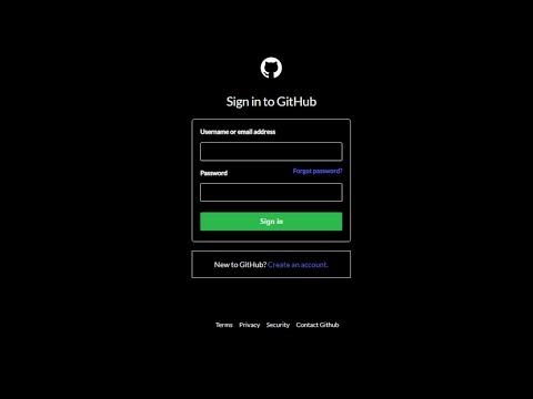 Creating a Modern Github Login Page Clone Using HTML And CSS ...