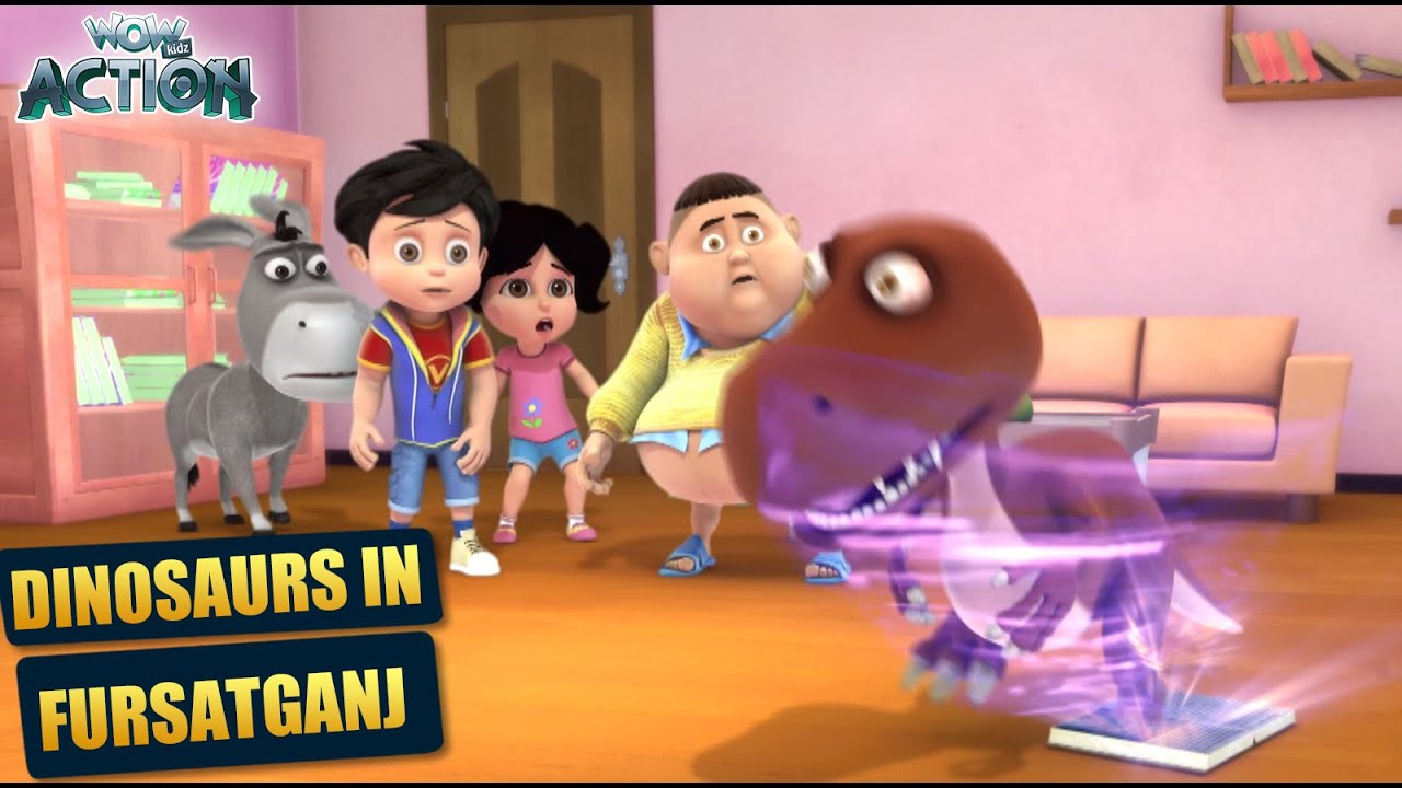 Fursatganj मैं aaye Dinosaurs! | 77 |Hindi Kahani | Wow Kidz Action ...