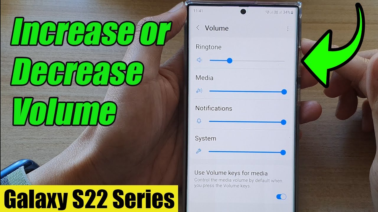 Galaxy S22/S22+/Ultra: How to Increase/Decrease Volume - YouTube