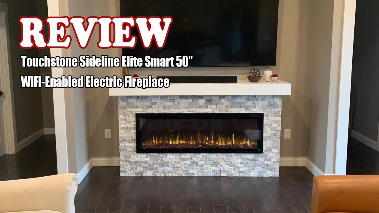 Touchstone Sideline Elite Smart 50” WiFi-Enabled Electric Fireplace - Review & Demo 2024 - YouTube