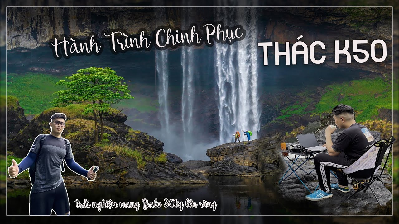 [Trekking] Khám phá hang động bên trong thác K50 (Hang Én) || Exploring ...