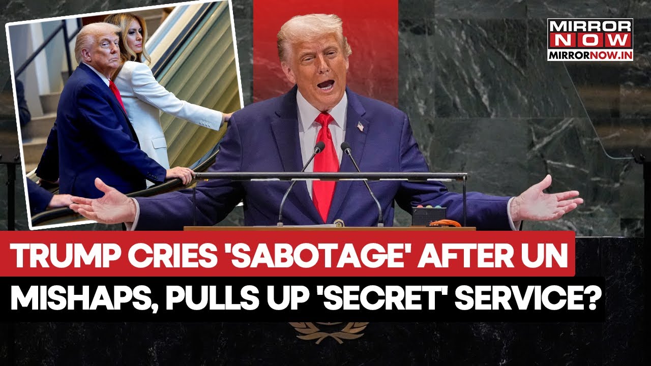 Trump Sabotaged At UN? US President's Big Charge After Escalator ...