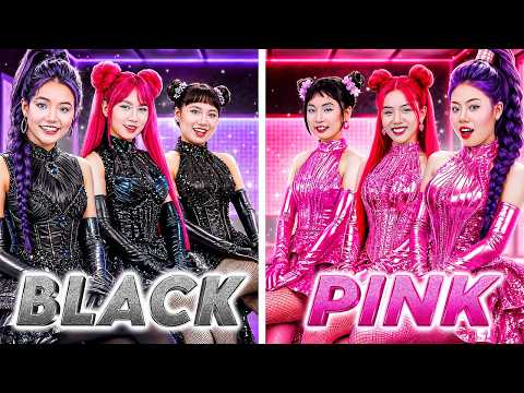 Black Huntrix Vs Pink Huntrix At Kpop Demon Hunters School