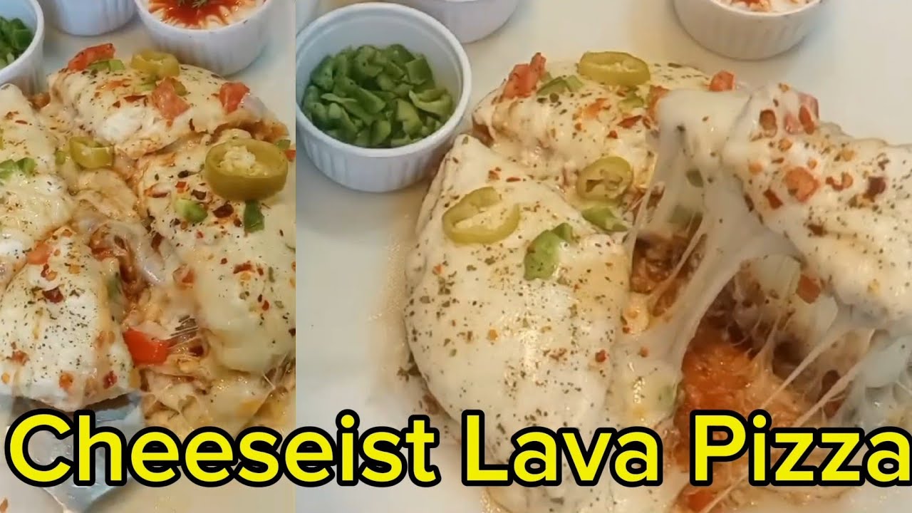The Best Homemade Lava Pizza You'll Ever Eat | World Cheesiest Pizza ...