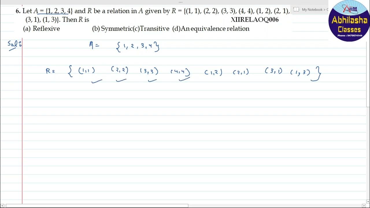 xiirelaoq006-let-a-1-2-3-4-and-r-be-a-relation-in-a-given-by-r