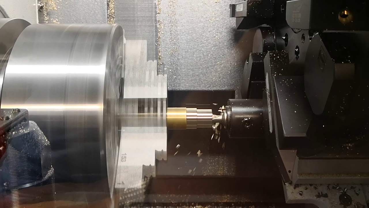 XYZ CT65 Brass Bush Machining - YouTube