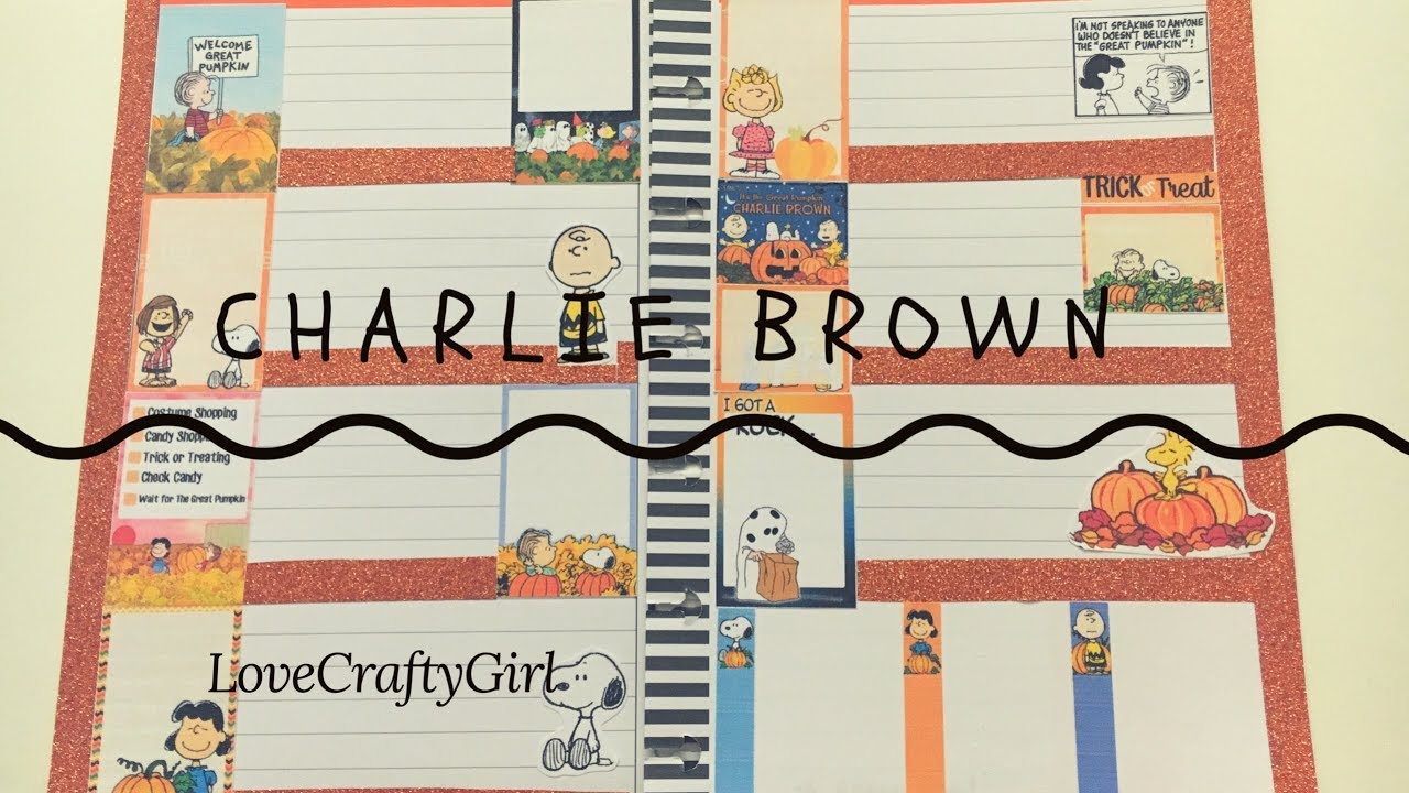 Plan with Me: Victoria Thatcher Free Charlie Brown Printable - YouTube