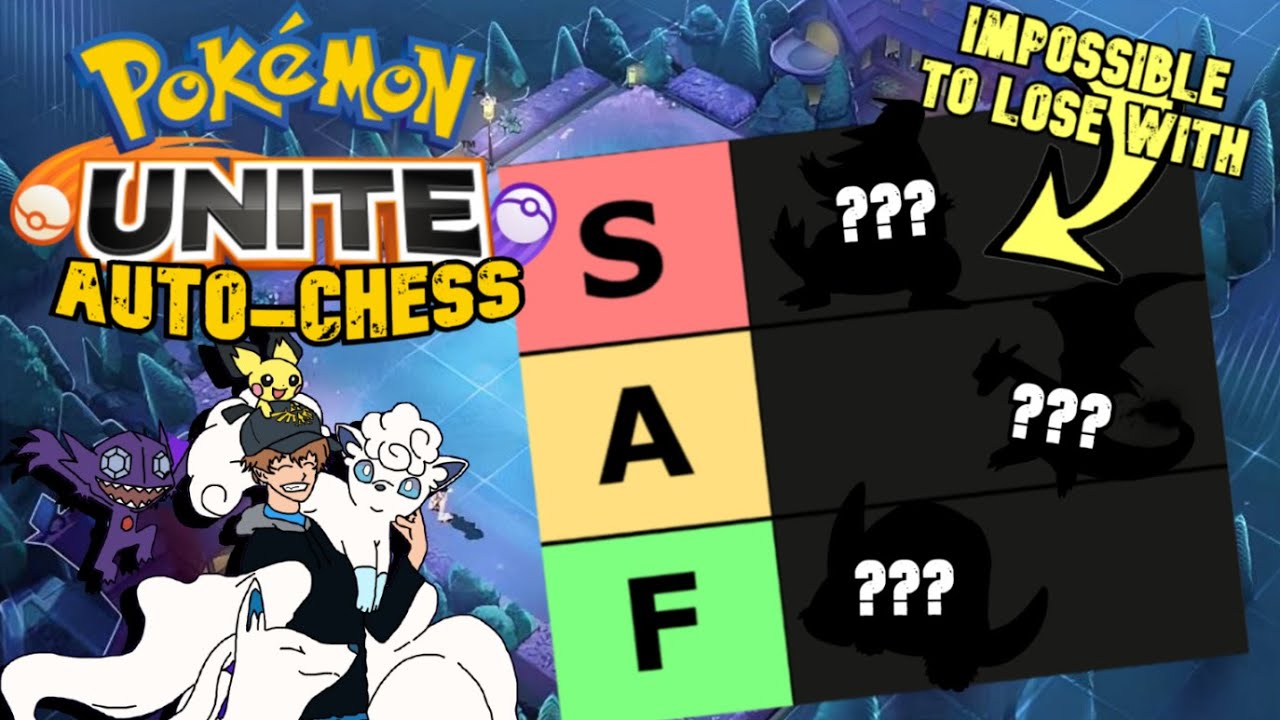 TIME FOR THIS GAMES TIER LIST!! | Pokemon Unite TFT Auto-Chess Tier ...