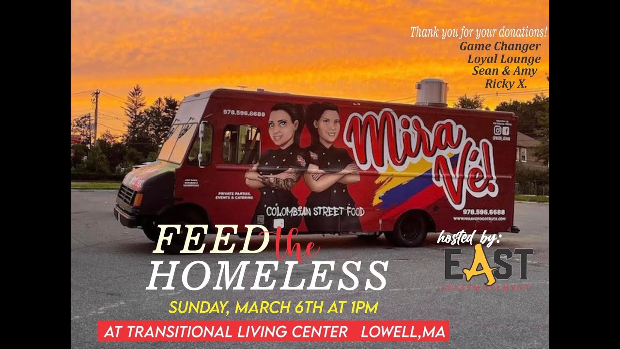 Feeding the homeless with East Movement (Lowell MA) - YouTube