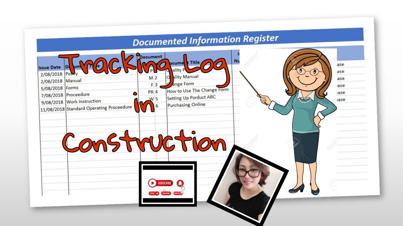 Tracking logs as Basic tools used by Document Controller in ...