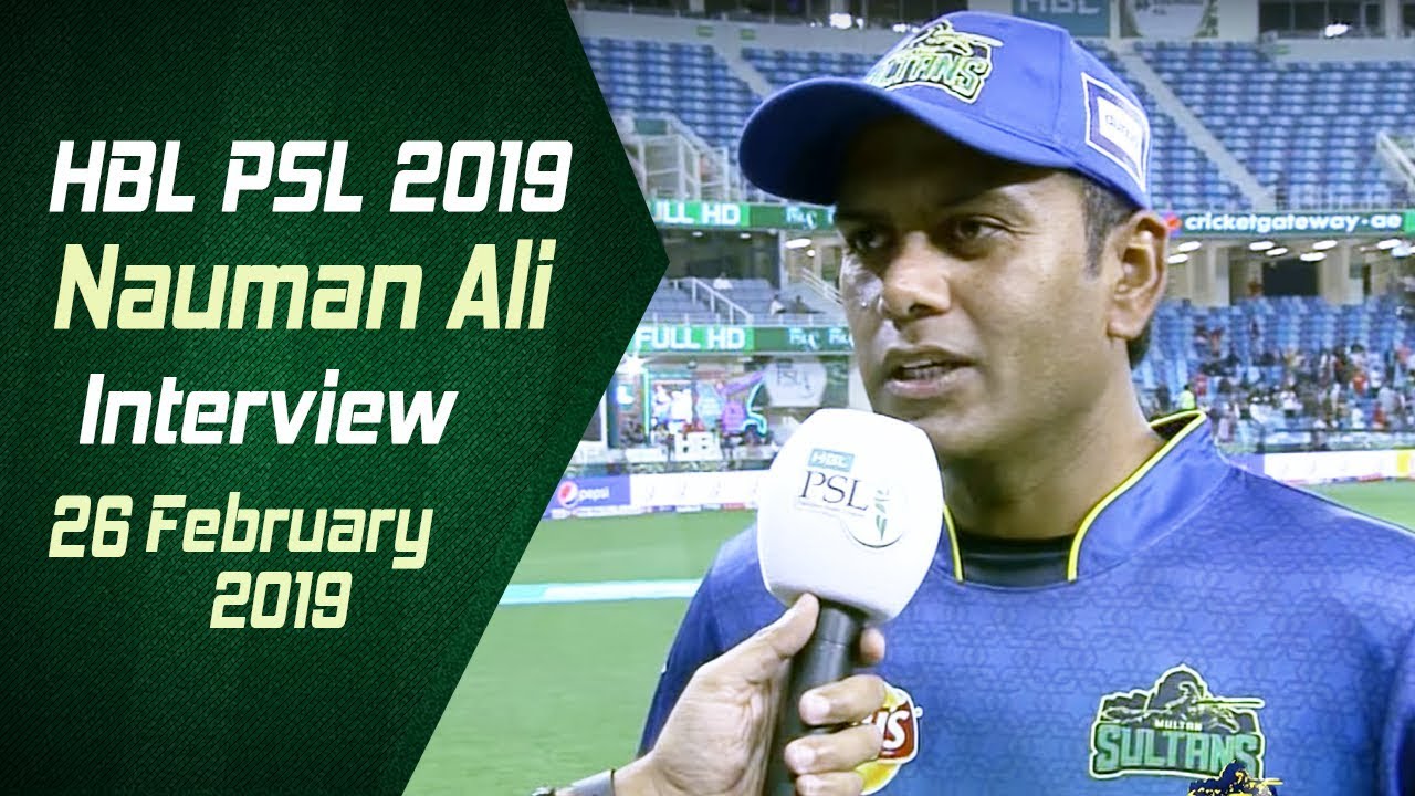 Nauman Ali Interview | 26th Feb | HBL PSL 2019 - YouTube