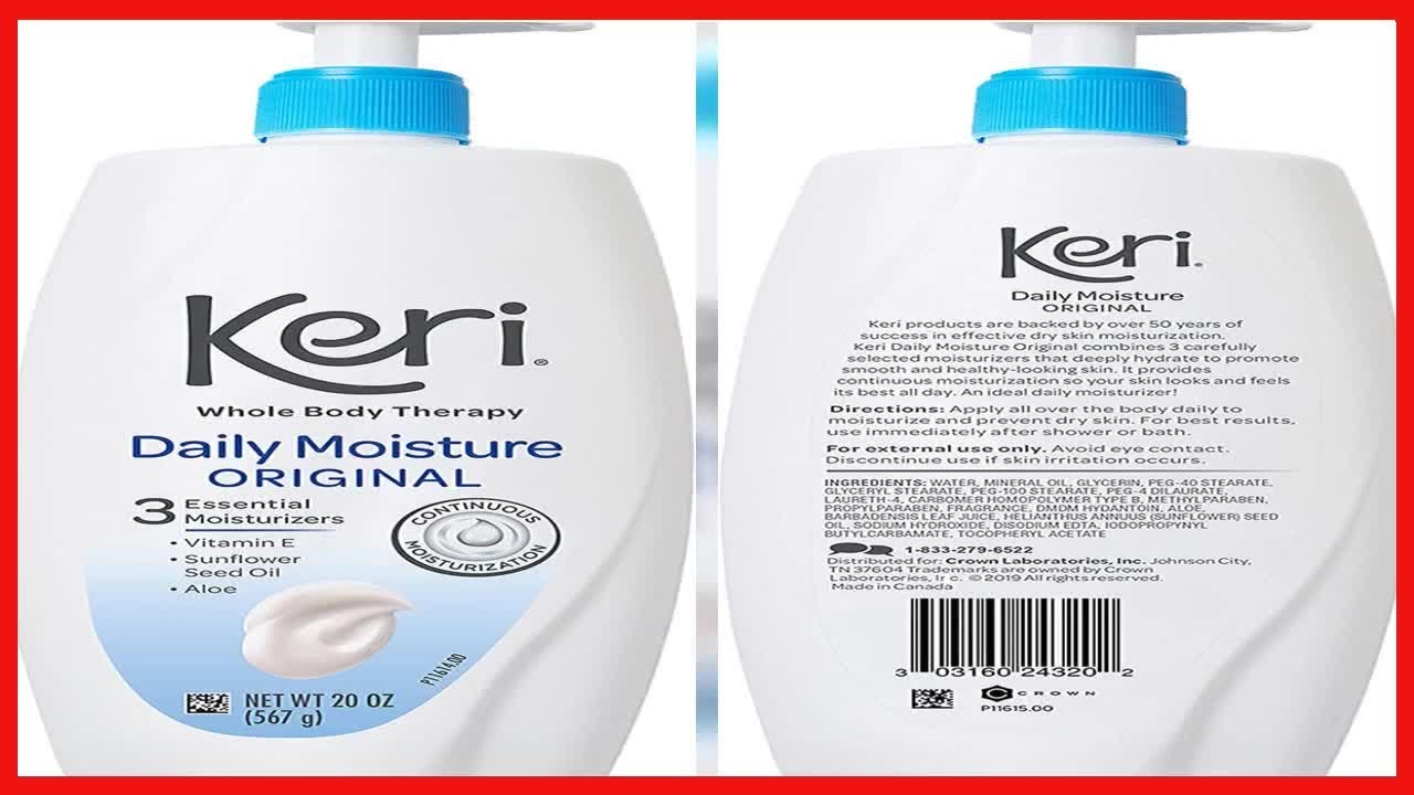 Keri Whole Body Therapy Original, Continuous Moisturization, 3 ...