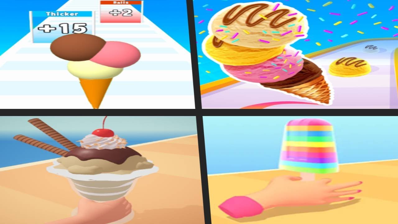 ICE CREAM RUSH vs ICECREAM STACK vs ICE CREAM RUNNER vs POPSICLE STACK ...