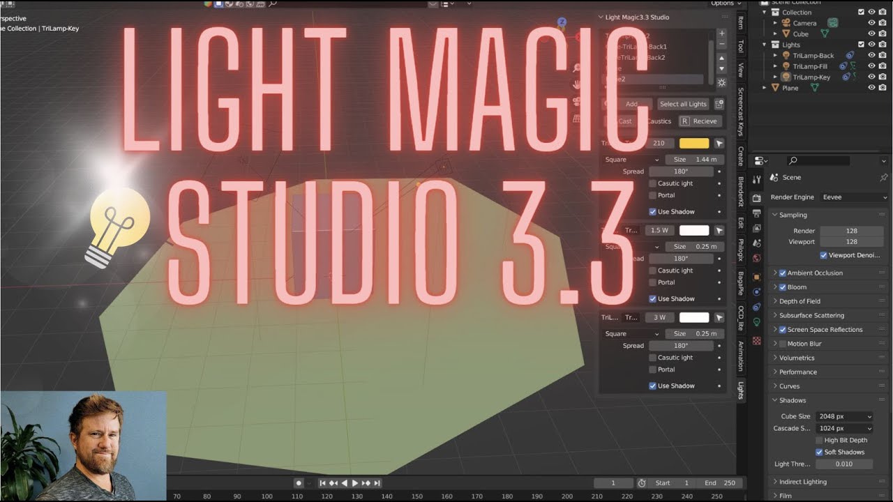 Light magic Addon 3.3 Studio version for Blender 3D - YouTube