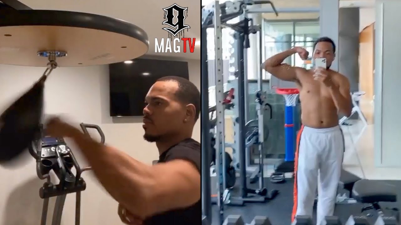 Chance The Rapper Shows Off His Hands On The Speed Bag! 🥊 - YouTube