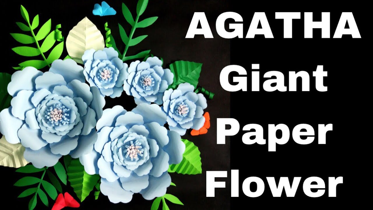 AGATHA GIANT PAPER FLOWER | FLOWER BACKDROP SETUP | WALL GANPATI ...