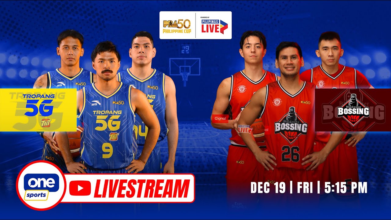 LIVE: TNT TROPANG 5G vs. BLACKWATER BOSSING | PBA 50 PHILIPPINE CUP ...