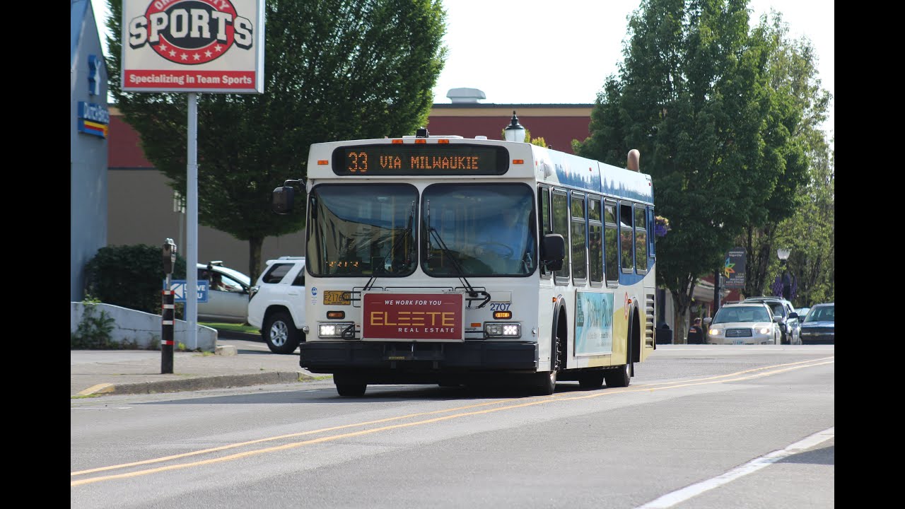 TriMet 2003 New Flyer D40LF #2707 (audio recording) on Route 33 - YouTube