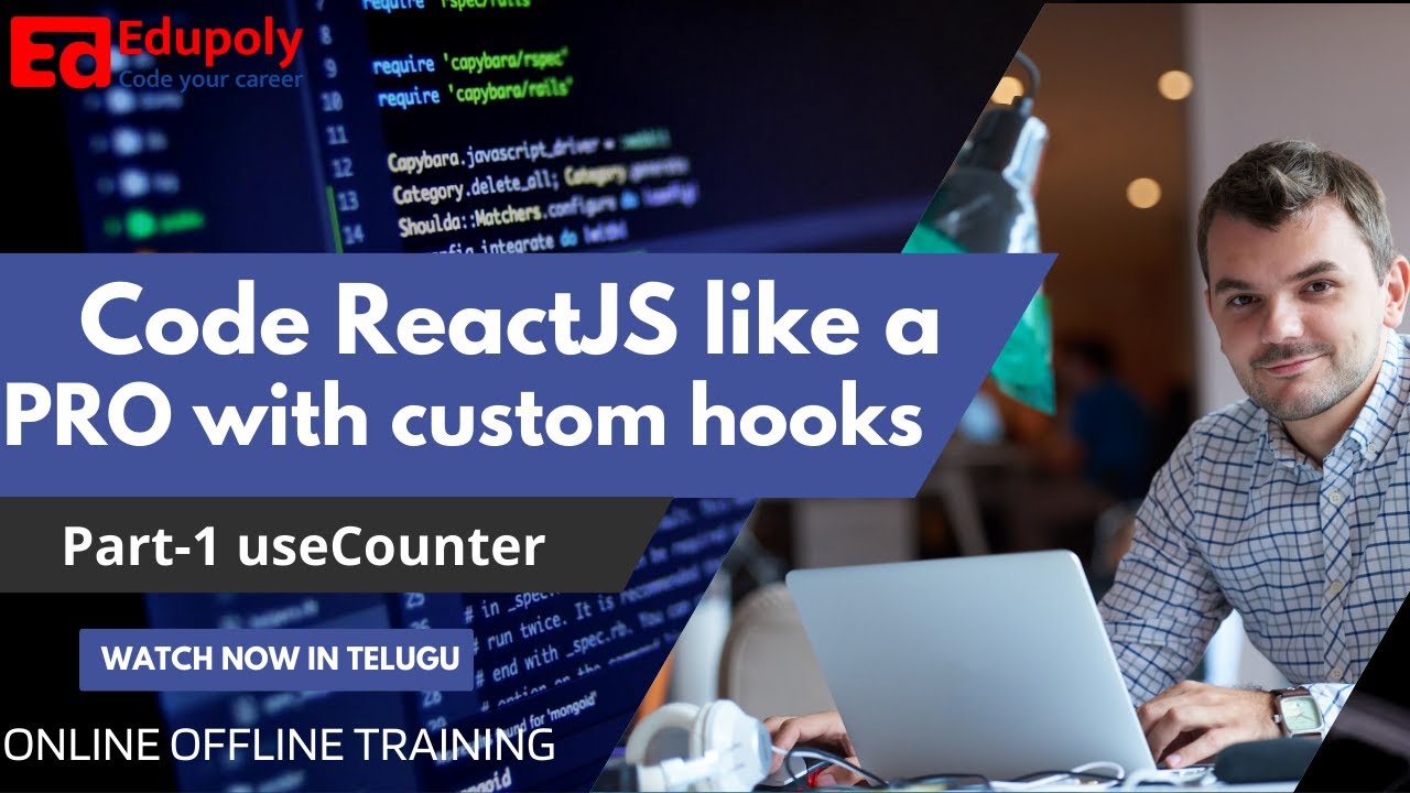 ReactJS customhook 1 useCounter - YouTube