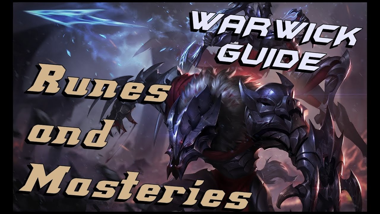 [Season 6] Diamond Warwick Guide - Best Runes And Masteries - In Depth ...