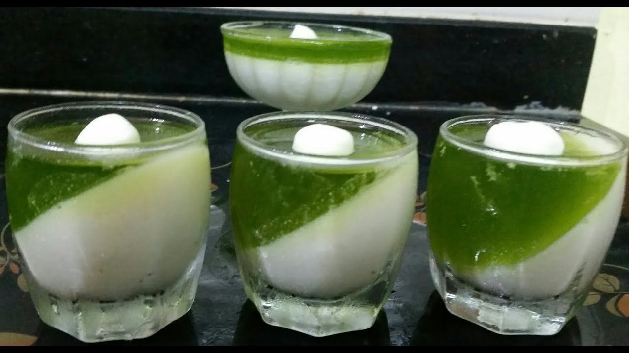 Kadal paasi/china grass/pista apple flavour panacota - YouTube