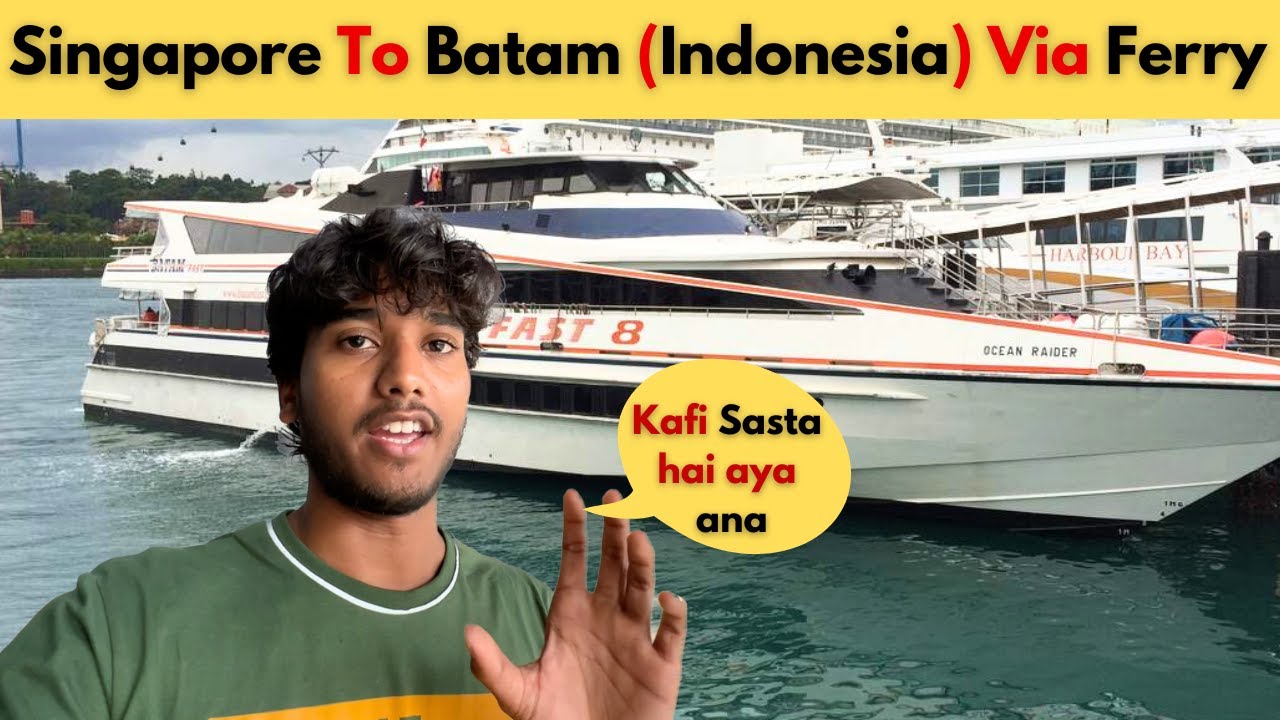 Singapore To Batam (Indonesia) Via Ferry (Don't Miss THIS) - YouTube
