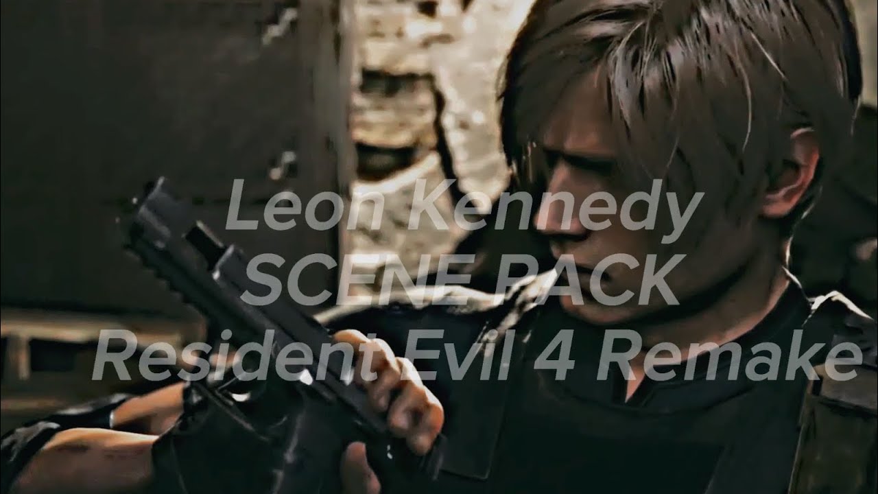 Leon Kennedy SCENE PACK Resident Evil 4 Remake - YouTube
