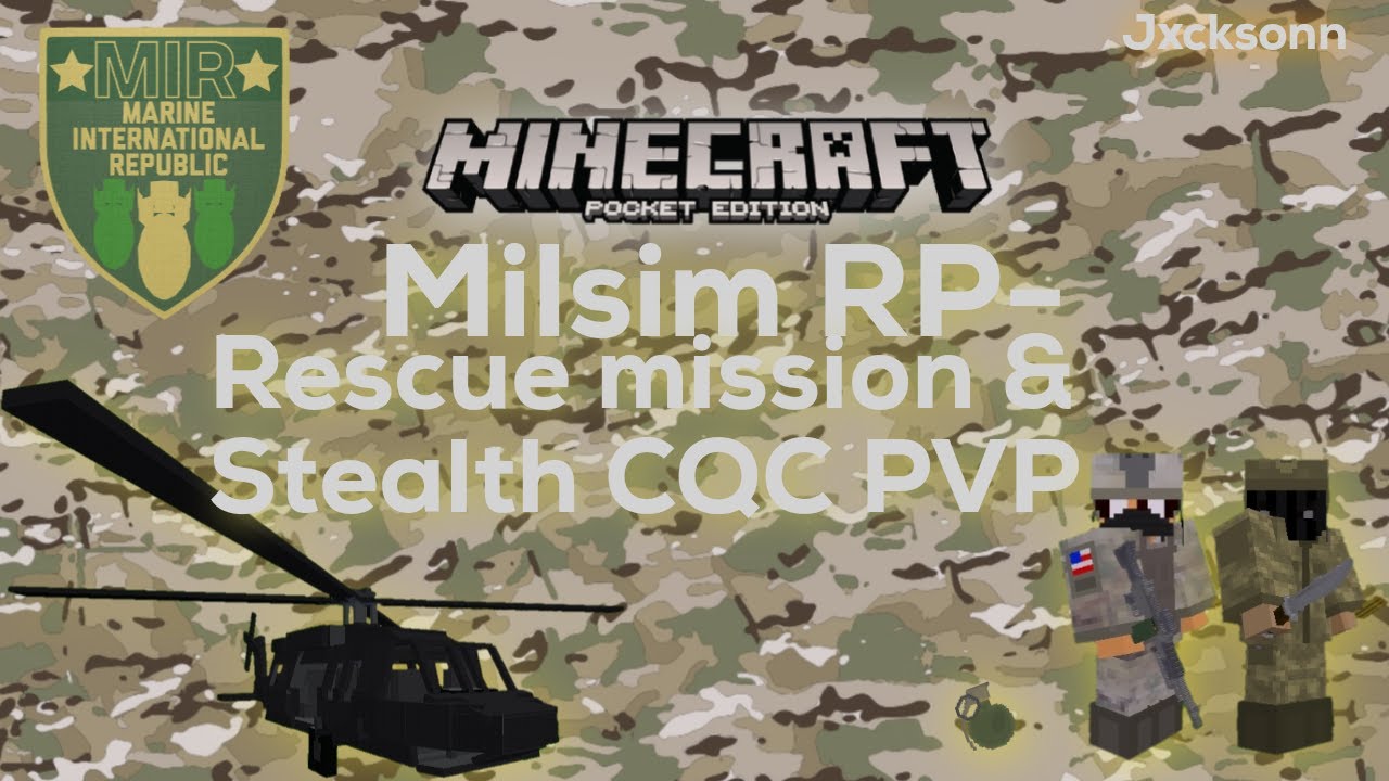 Milsim Roleplay In Minecraft - Rescue Mission & Stealth PVP - YouTube