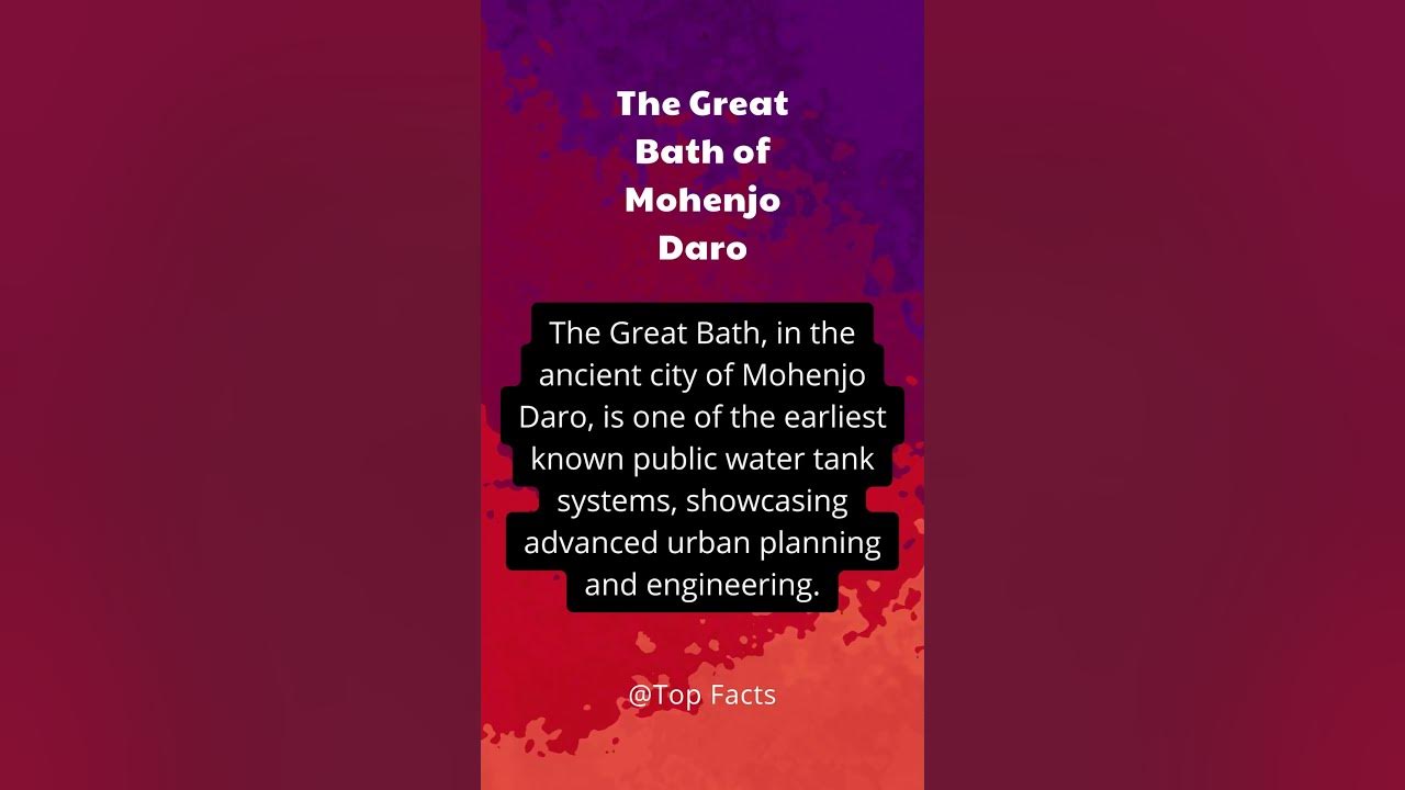 The Great Bath of Mohenjo Daro #shorts - YouTube