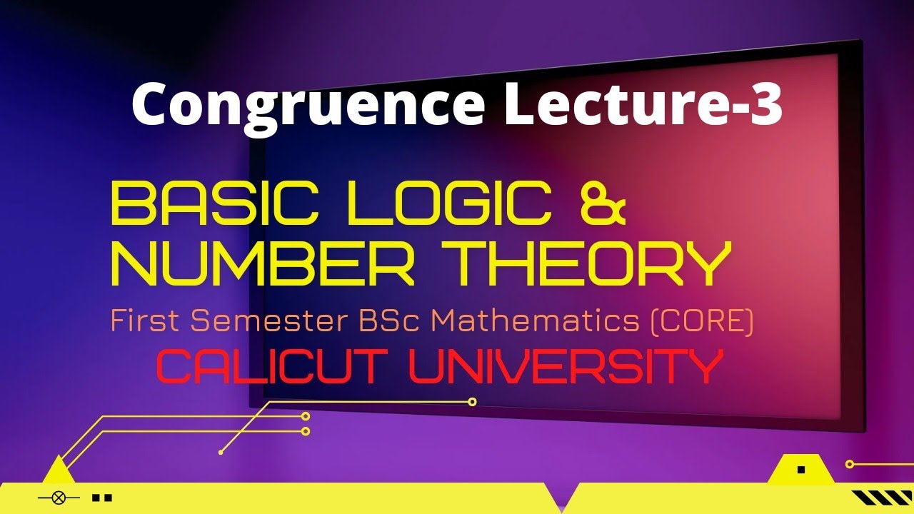 Theory of Congruences| Video-03| Basic Properties| - YouTube