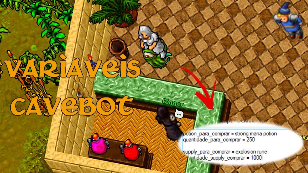 OldBot: Cavebot de A a Z - VARIÁVEIS - YouTube
