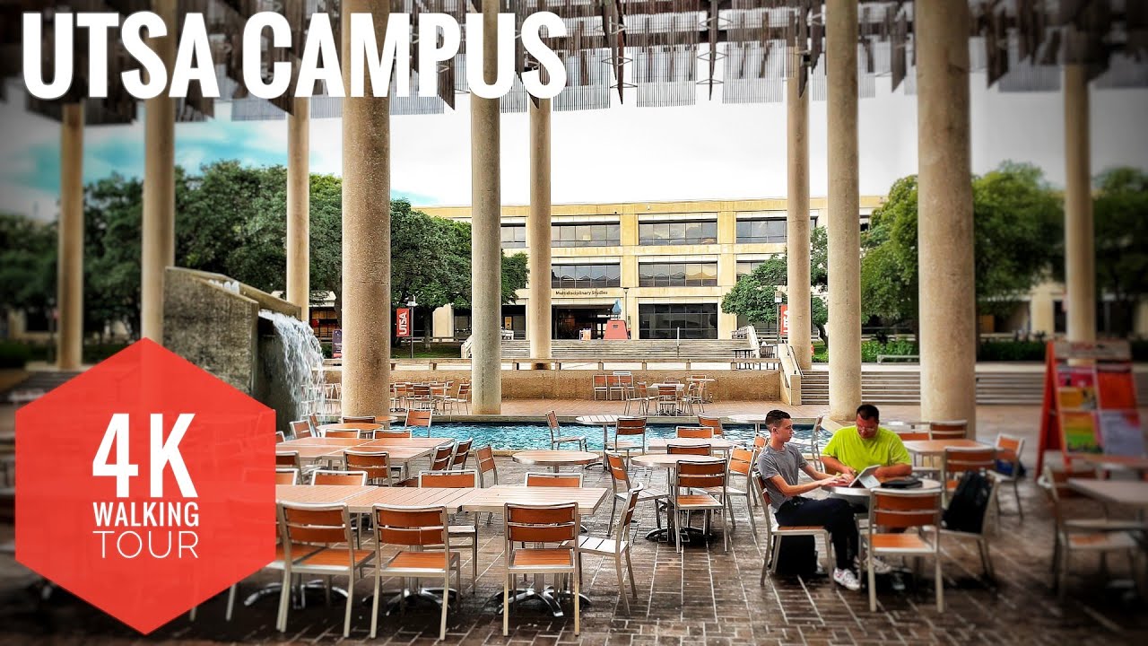 Walking around UTSA Campus in San Antonio - 4K Walking Tour - YouTube