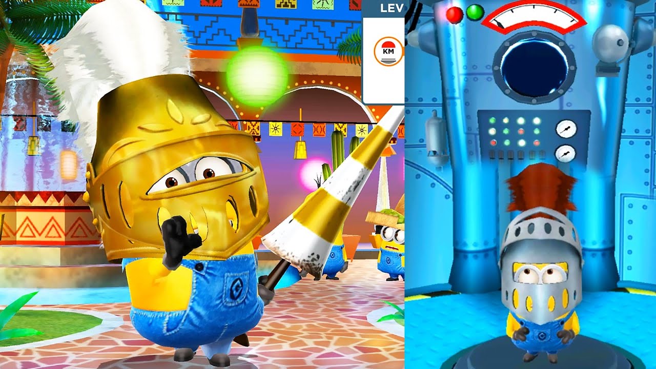 Knight Minion Costume Upgrade With Golden Tickets Old Minion Rush