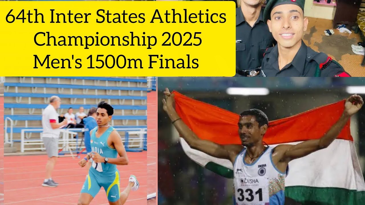 Yoonus Shah Wins Gold 🥇 | Men’s 1500m Final | Inter State Athletics ...