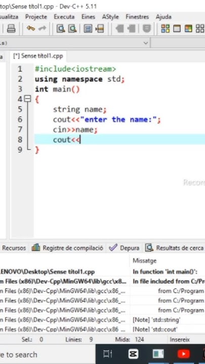 How Do You Print Your Name In C Programming Programming Coading C Shorts Codinglover