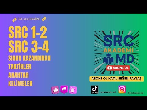 SRC 1-2-3-4 Çıkmış Soruları|Püf Noktalar ve Tüyolar | Sınav Taktikleri | 2025 Güncel|#src|#güncel#35