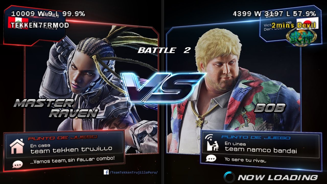 Tekken Trujillo 7 FR MOD GamePlay MASTER RAVEN vs BOB 1080p 60fps - YouTube